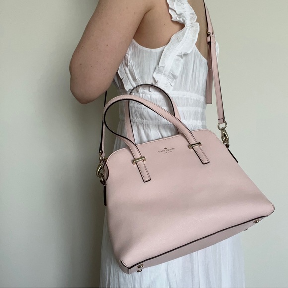 kate spade | Bags | Kate Spade Leather Tote Bag With Light Pink Leather ...